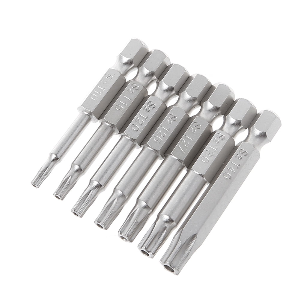 TINYSOME 7Pcs Star Drill Bits Screwdriver Magnetic Shank Hand Tools ...