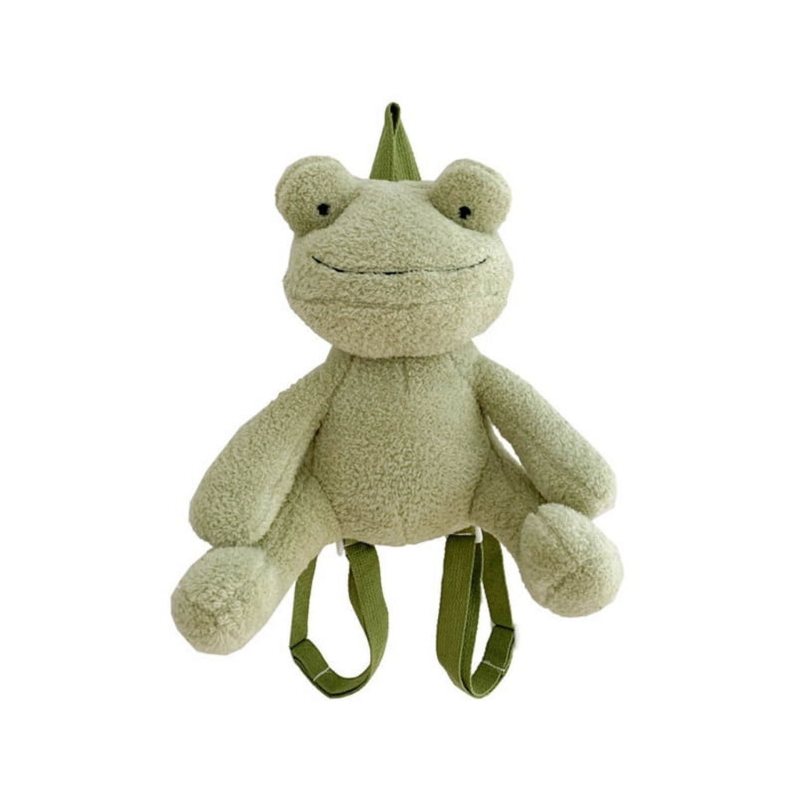 TINYSOME Cute Backpack Cute Plush Frog Shaped Backpack Bag with ...