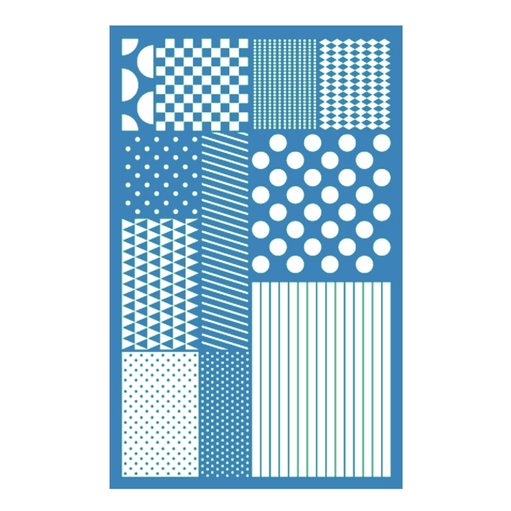TINYSOME Dot Grid Silk Screen Stencils for Clay Washable 4x6 Inches ...