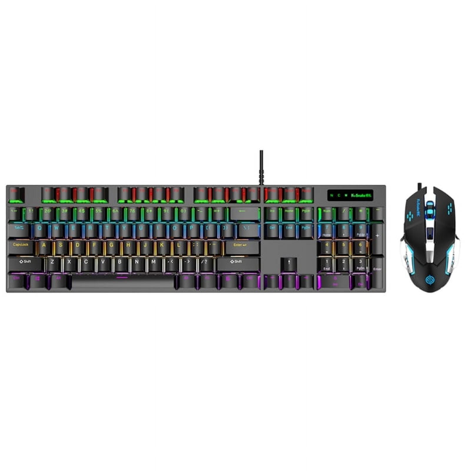 TINYSOME KM600 Keyboard Mouse Combo USB Wired Gaming Mouse and Keypad ...