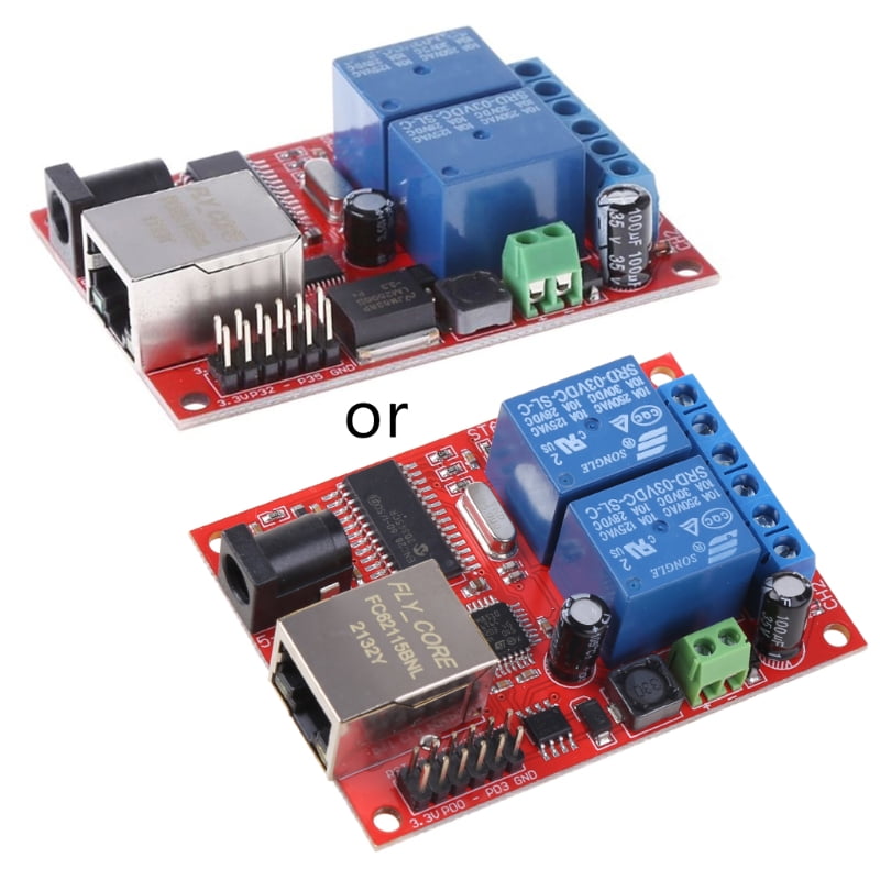 Tinysome Lan Ethernet 2 Way Relay Board Delay Switch Tcp Udp Controller Module Web Server For