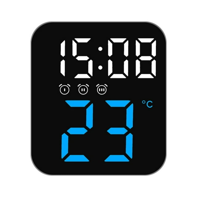 TINYSOME Large Digital Wall Clock Battery Operated LED Digital Wall ...