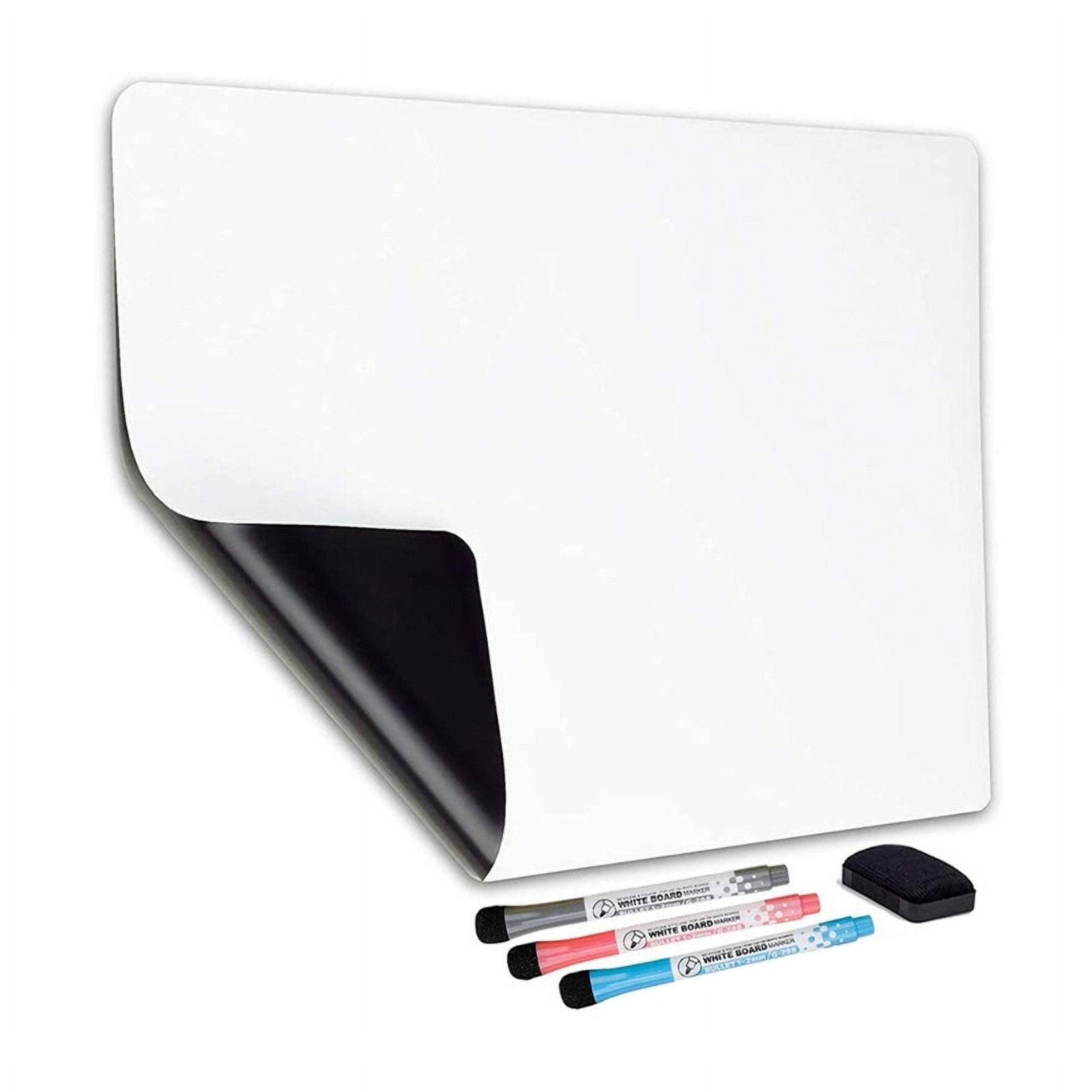 TINYSOME Magnetic Fridge Whiteboard-Sheet with Drying Erase 3 Markers ...