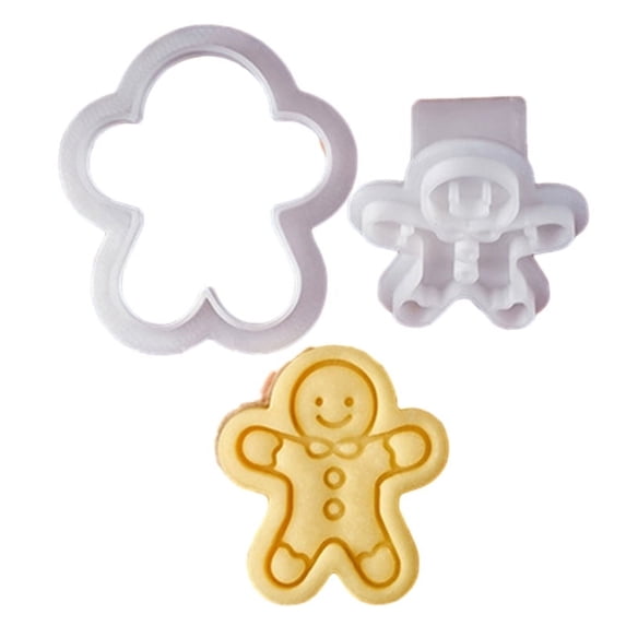TINYSOME Plastic Biscuit Molds Cookie Embossing Moulds Christmas ...