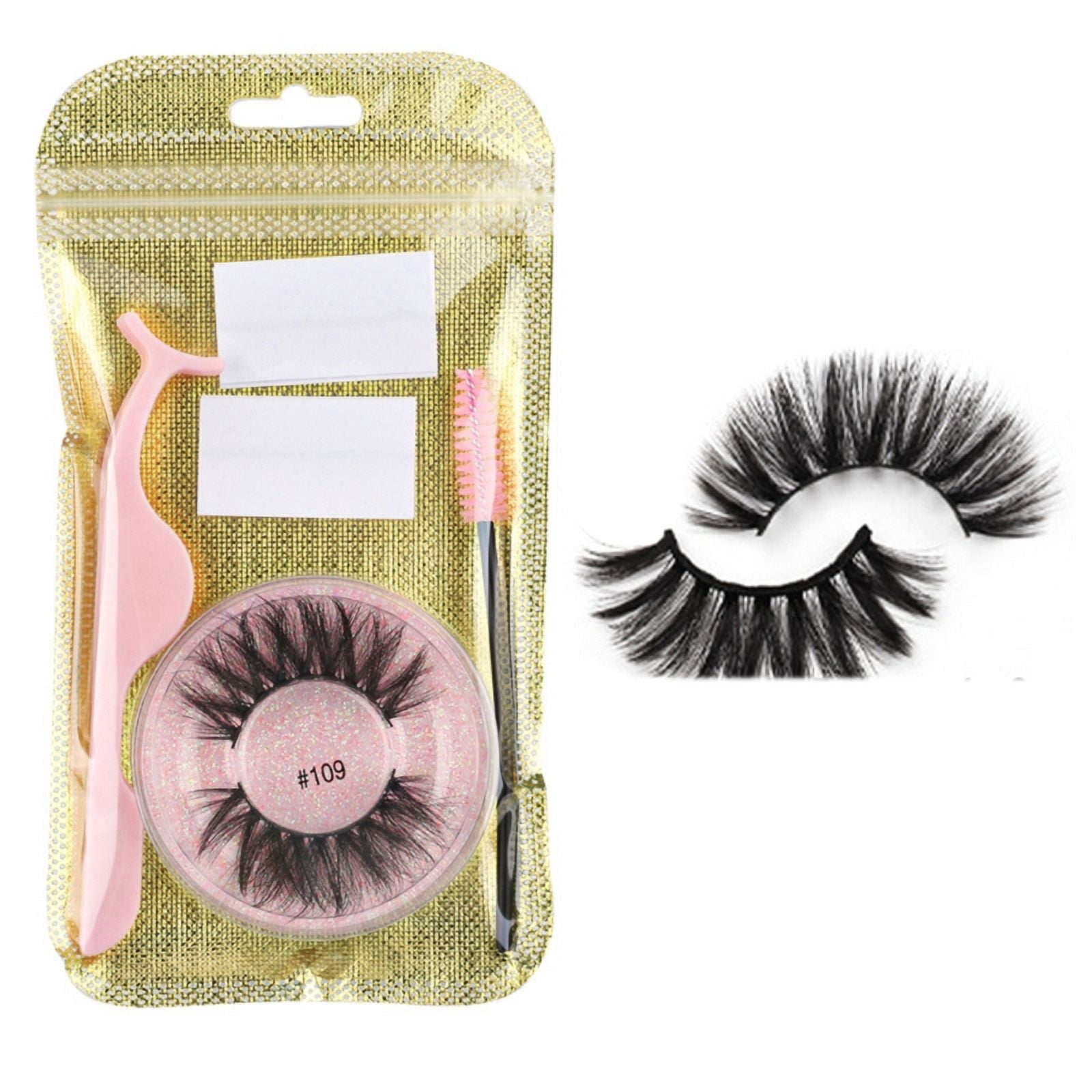 TINYSOME Reusable Self Adhesive Eyelashes Natural Looking Waterproof ...