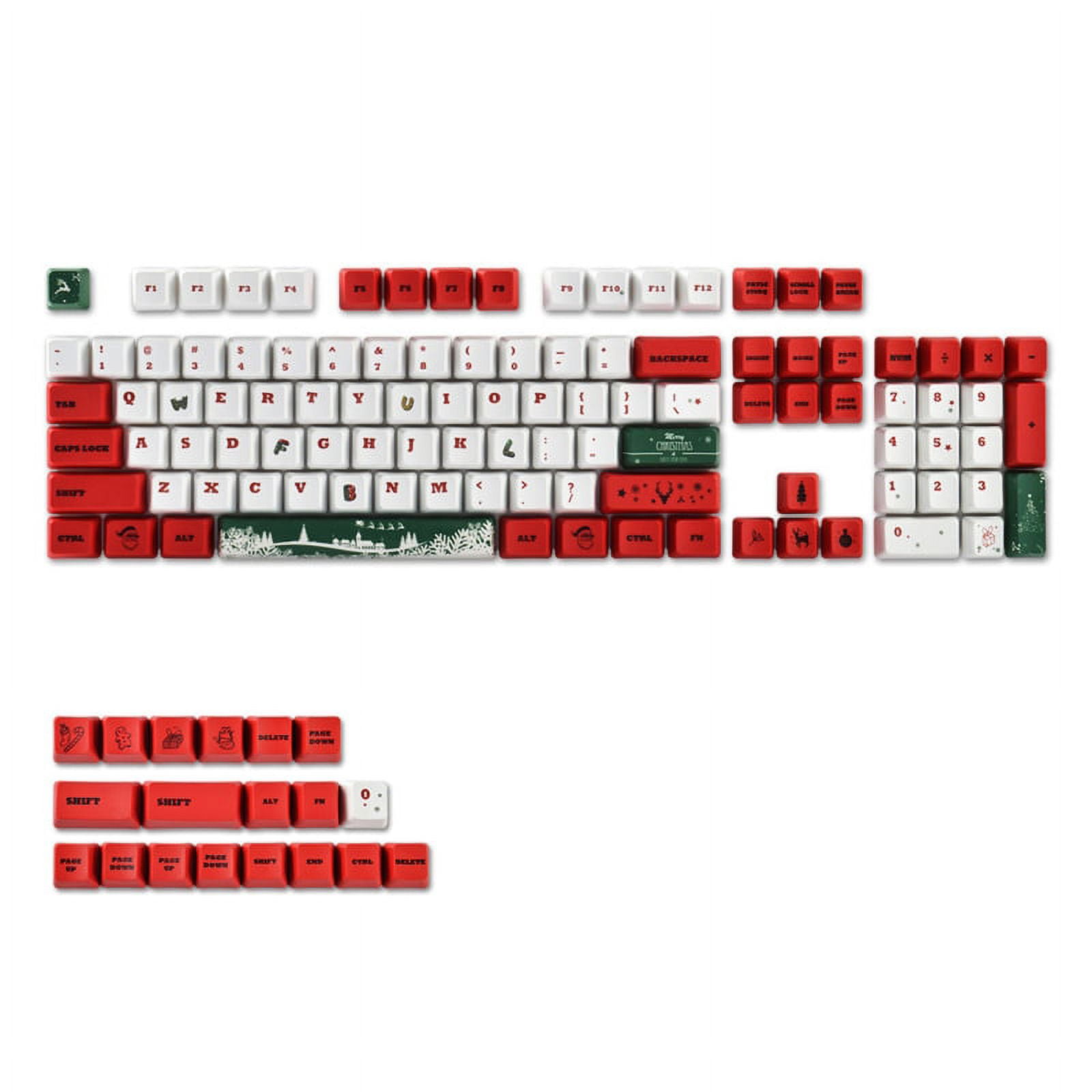 TINYSOME Thick PBT Keycap Dye Subbed 123 Keys Keycaps For Cherry MX ...