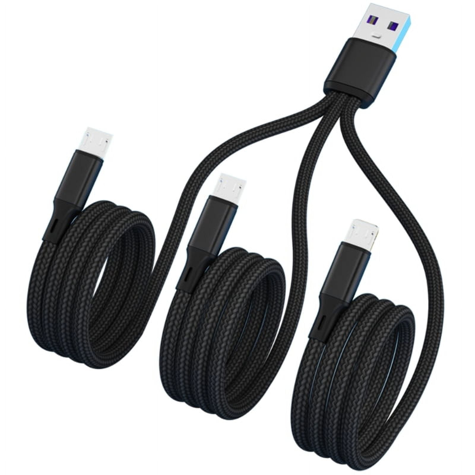TINYSOME USB Charging Cable 3 in 1 USB2.0 to 3 Micro USB Male Power ...