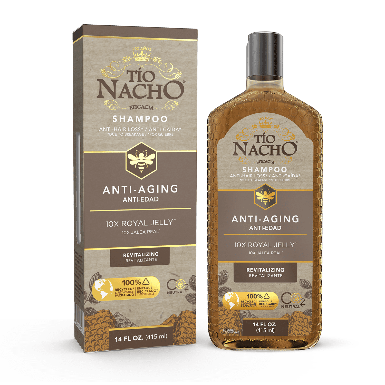 TIO NACHO Younger Looking Revitalizing Shampoo with Royal Jelly, 14 oz ...