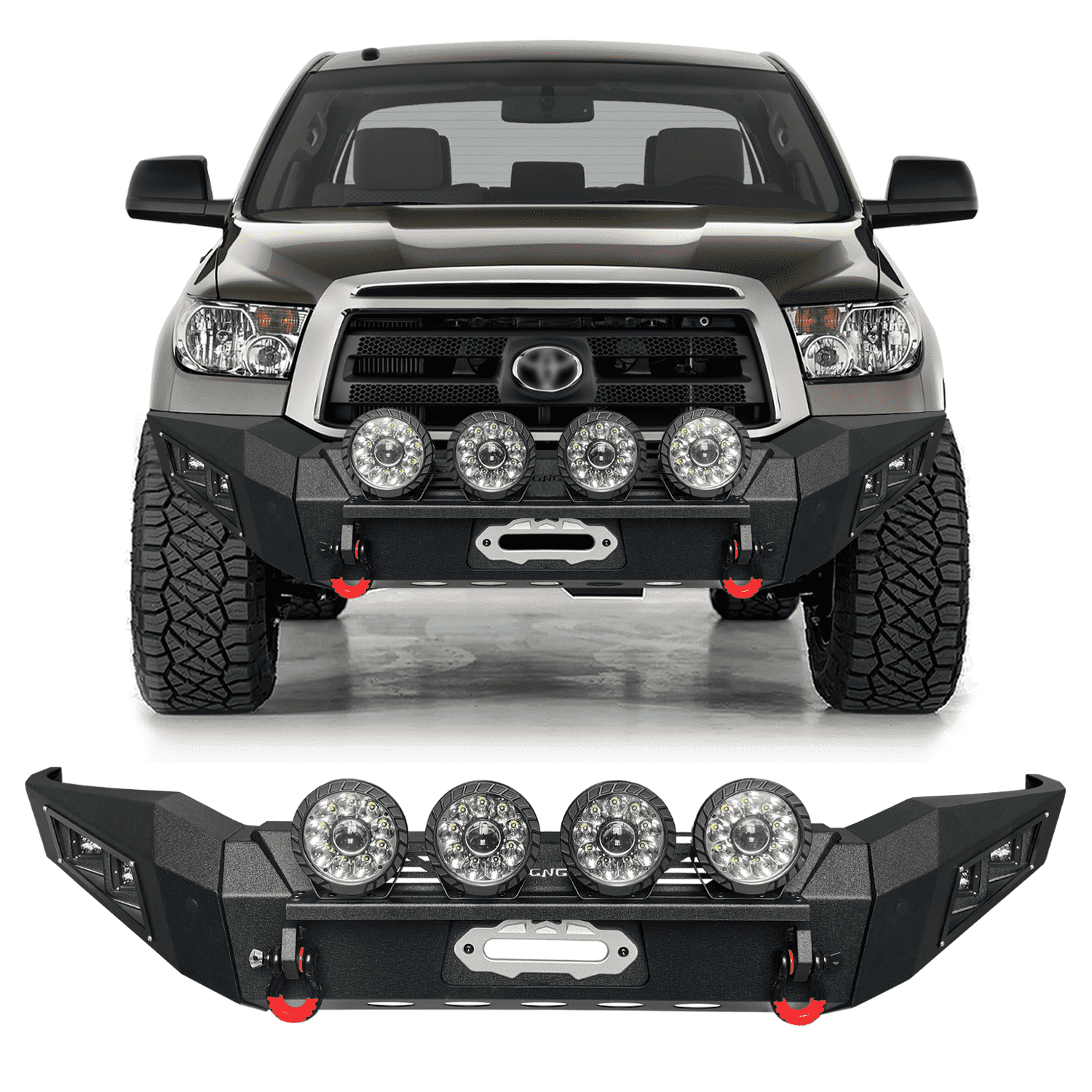 TIOYAR For 2007-2008-2009-2010-2011-2012-2013 Toyota Tundra Steel Front ...