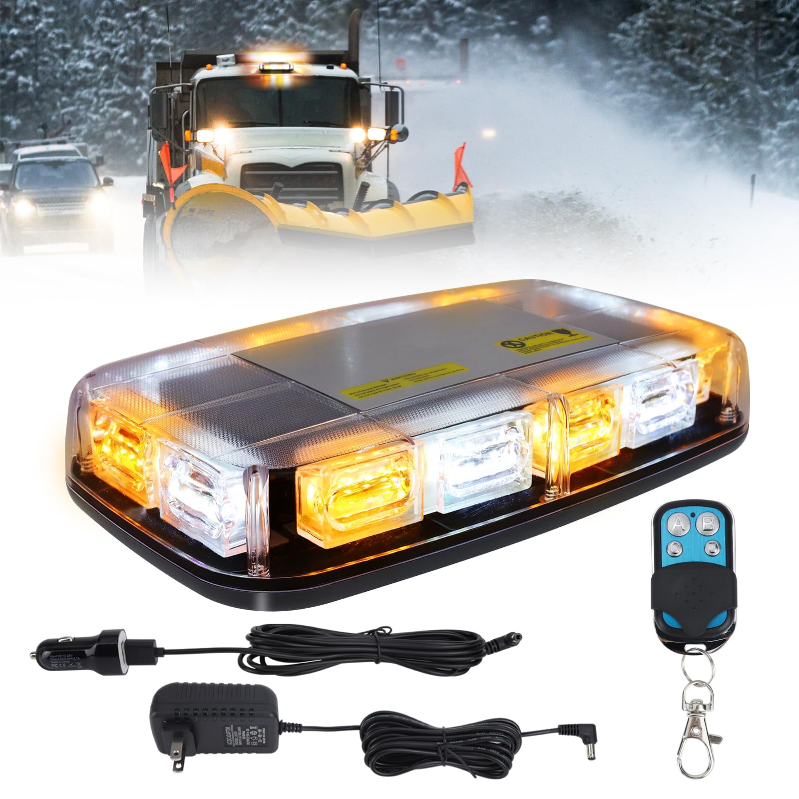 TIPHOPE Wireless Rechargeable LED SSF20 Rooftop Beacon Strobe 17 ...
