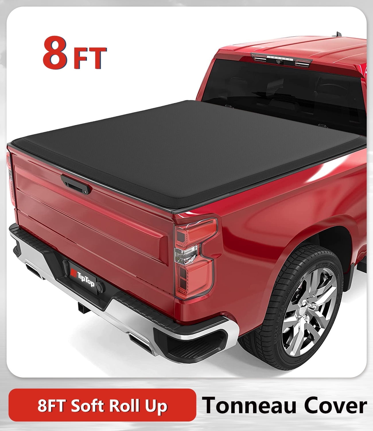 TIPTOP Soft Roll-Up Tonneau Cover Truck Bed For 1999-2006 Chevy ...