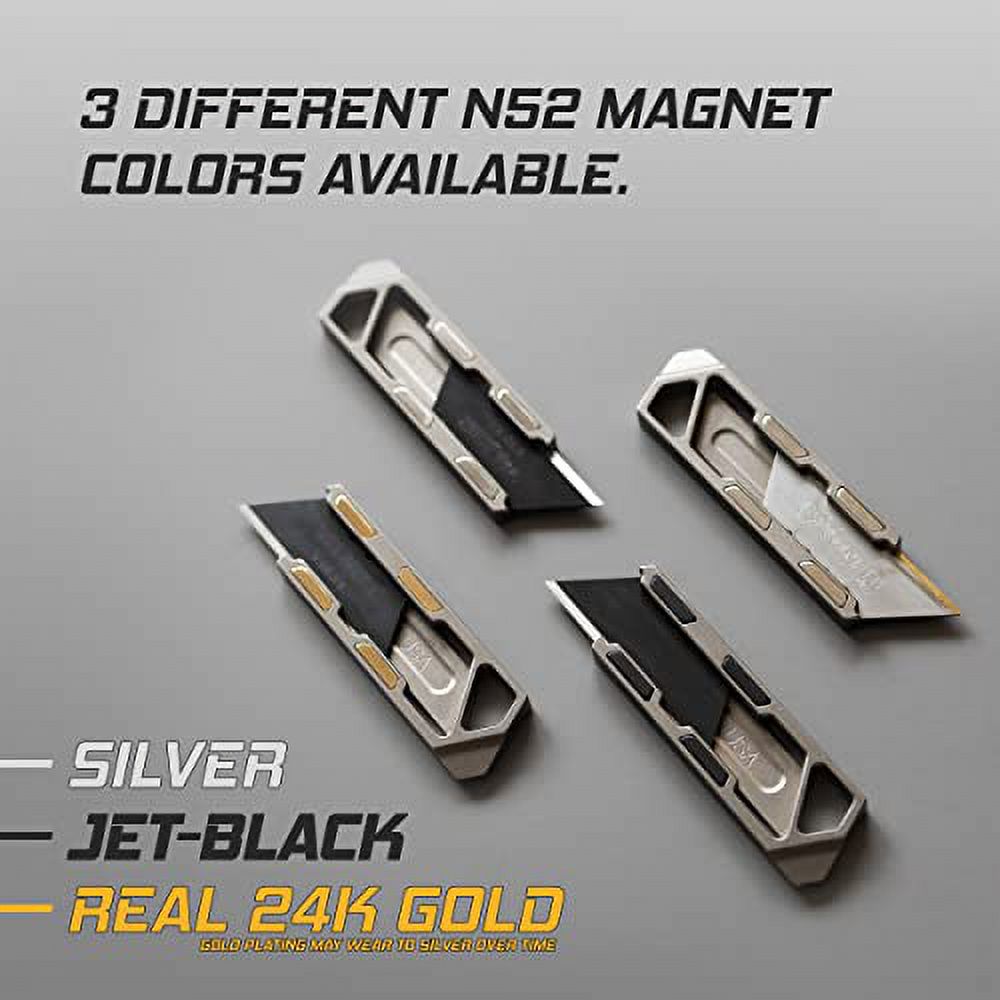 TIRANT RAZOR-M 3.0 Magnetic Sliding Utility Knife (Stonewashed) 6Al-4V ...