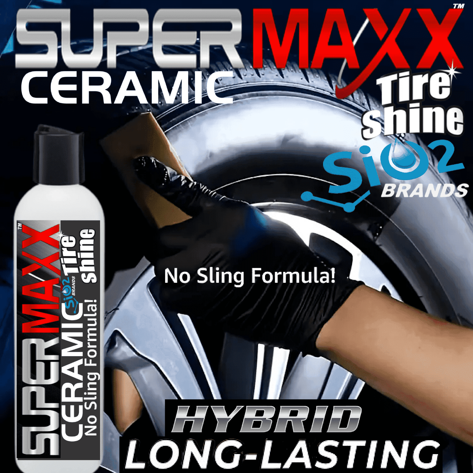 TIRE SHINE & DRESSING CERAMIC TIRE COATING LONG LASTING NEW TIRE LOOK ...