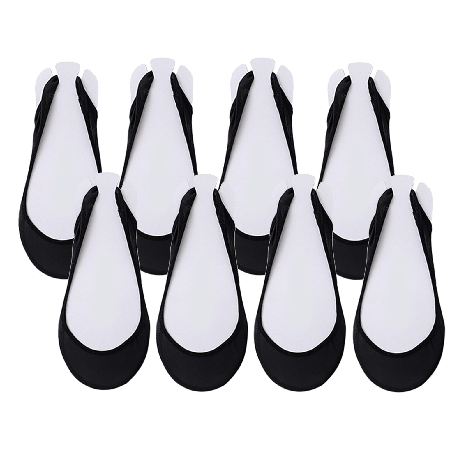 TIREOW 4 Pairs Solid Non Slip Socks Lace Splice Socks Boat Socks ...