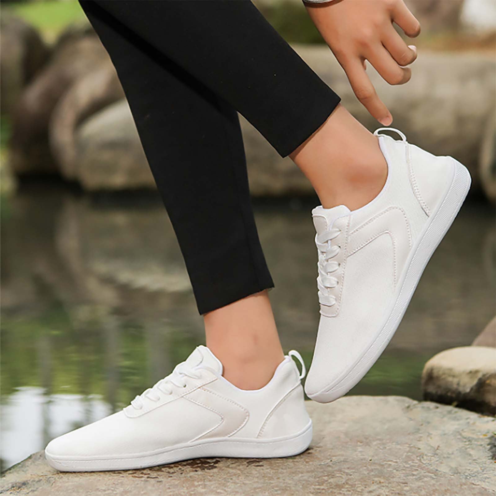 TIREOW Barefoot Shoes Men Women Wide Toe Box Cross Trainer Minimalist ...