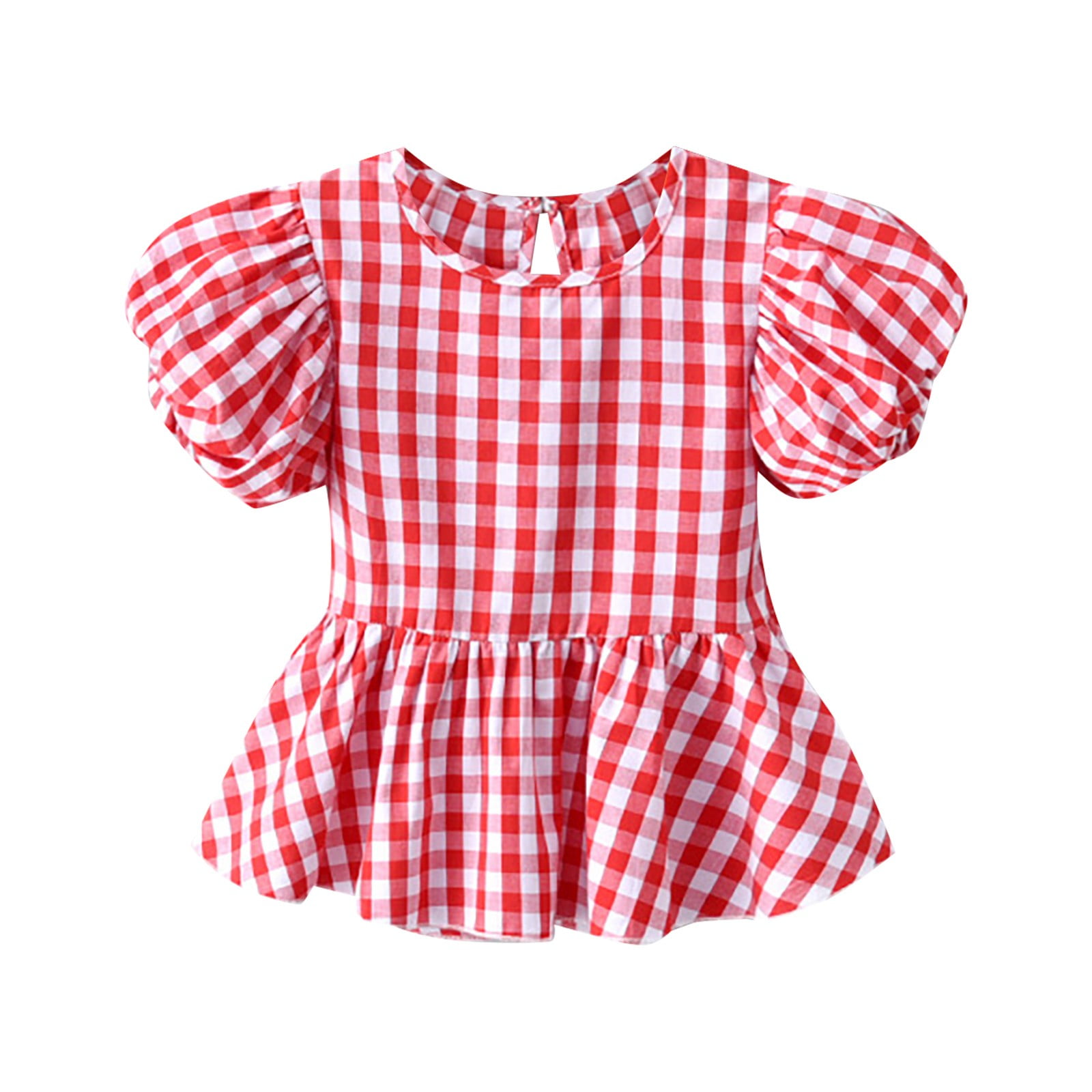 TIREOW Children Girl's Comfortable Striped Checkerboard Shirt Girls ...