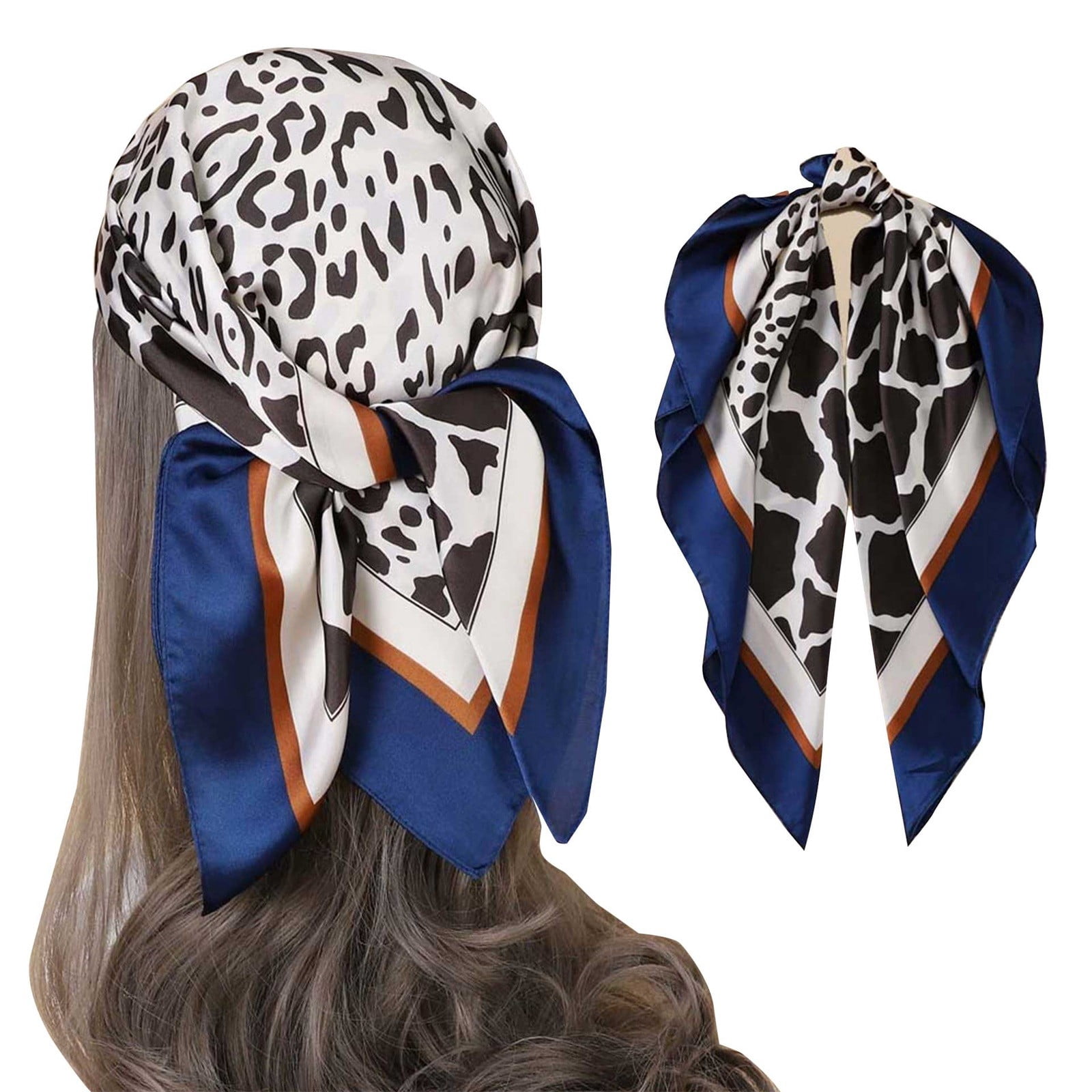 TIREOW Headbands for Women Wide Boho Headband Leopard Head Wraps Turban ...