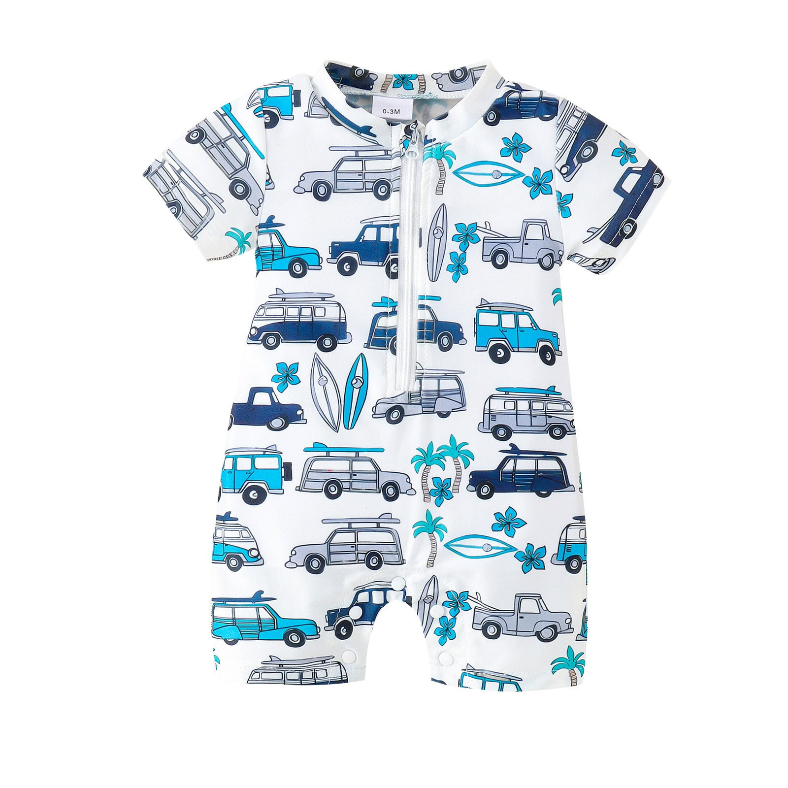 TIREOW Infant Baby Boy Girls Rash Guard Swimsuit Bamboo Viscose Short ...