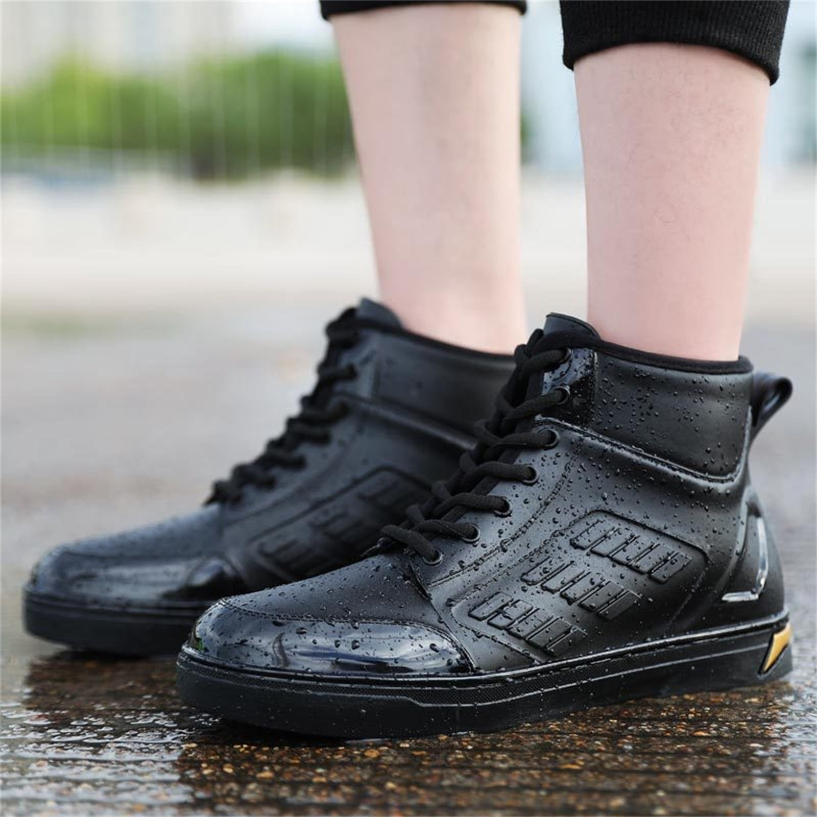 TIREOW Men Rain Slip Invisible Height Increasing Elevator Casual Shoes ...
