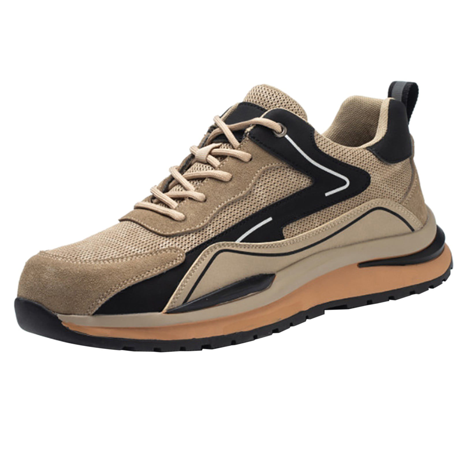 TIREOW Men's Steel Toe Safety Shoes Lightweight Work Sneakers Puncture ...