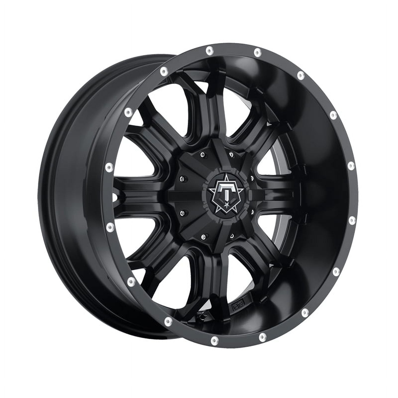 TIS 535b 20x9 -12et 130.18mm satin black cnc milled lip accents chrome ...