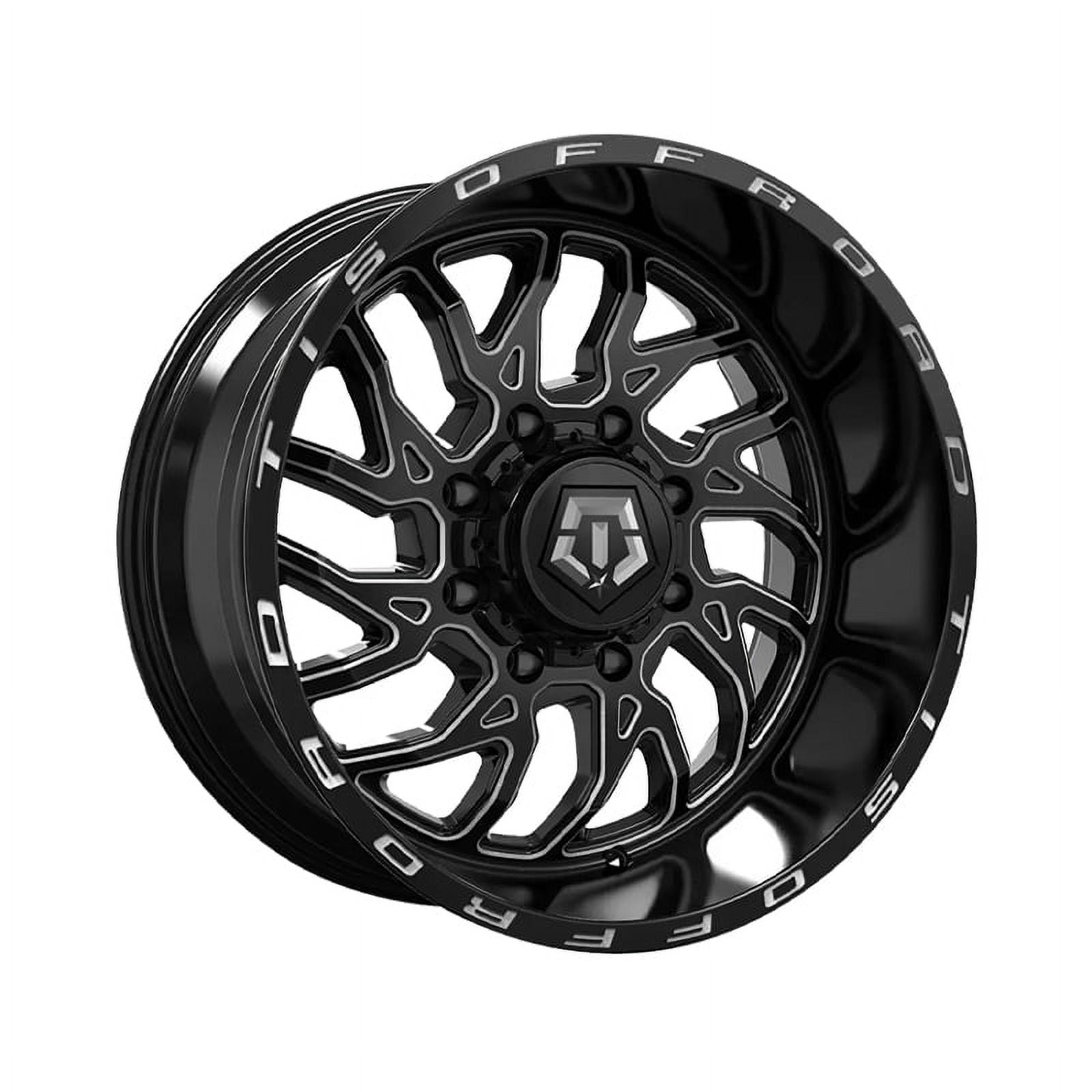 TIS 544BM Dually Inner Black Wheel Rim, 20" x 8.25" 8 x 200mm +127mm ...