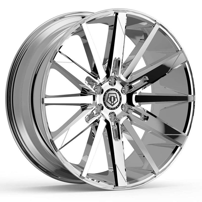 Free Shipping! TIS 545C 24x10 6x139.7 +30et Chrome Plated Wheel RIMS ...