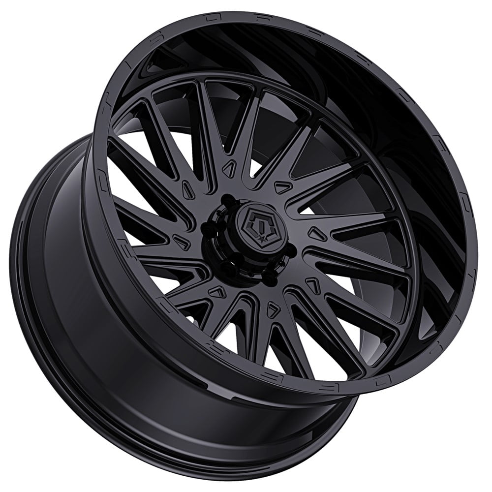TIS 547BM 20x12 5x127 -44et Machined Gloss Black Wheel Fits select ...