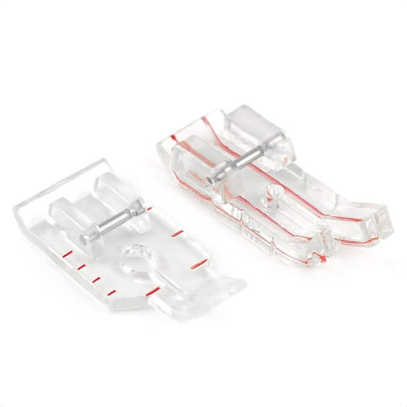 TISEKER 2 Pieces Clear View Presser Foot, 1/4 Quilting Presser Foot ...