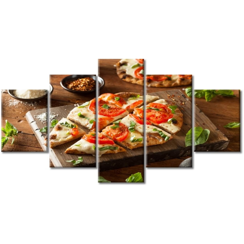 TISHIRON 5PCS Framed Food Theme Canvas Wall Art Set,60"x32" Margarita ...