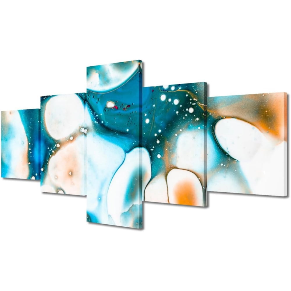 TISHIRON 5PCS Framed Painting Art Theme Canvas Wall Art Set,50"x24 ...