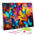 TISHIRON Diamond Art Painting Kits,12x16 inch 5D DIY Abstract Butterfly ...