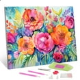 TISHIRON Colourful Flowers Diamond Art Painting Kit - Walmart.com