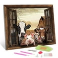 TISHIRON 5D DIY Diamond Painting Kits, 12x16 inch Cows Sheep and Pigs ...