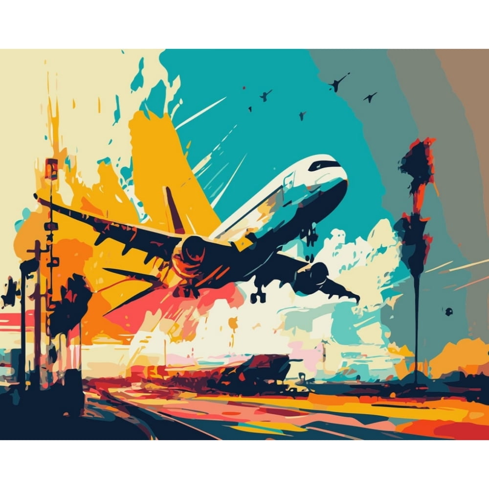 TISHIRON Paint by Numbers for Adults,16x20 inch Canvas Wall Art ...