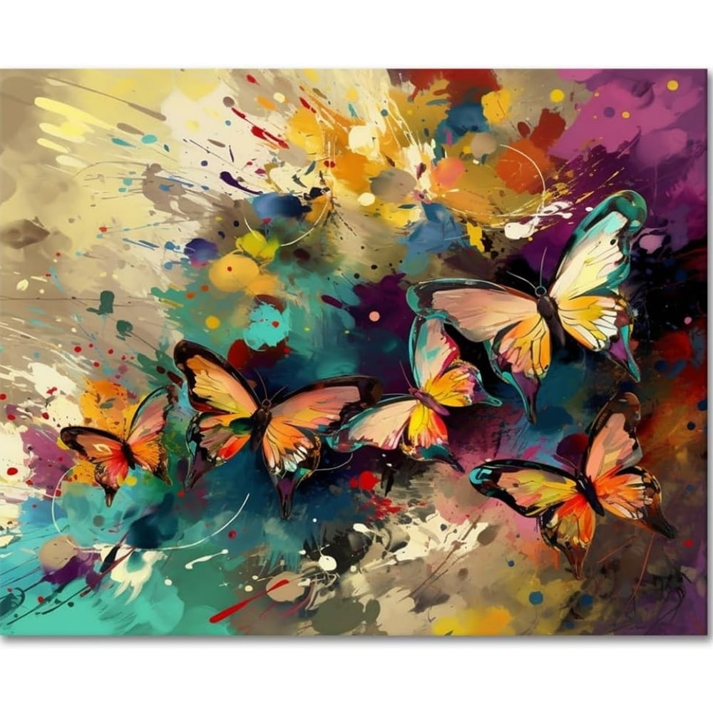 TISHIRON Paint by Numbers for Adults,16x20 inch Canvas Wall Art ...
