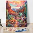 TISHIRON Paint by Numbers for Adults, 16x20 Canvas Succulent Oil Painting Kit, Frameless Home ...