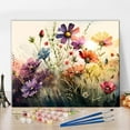 TISHIRON Paint by Numbers for Adults,16x20 inch Canvas Wall Art Watercolor Flower Oil Painting ...