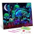 TISHIRON Trippy Mushroom Diamond Art Painting Kits,12x16 inch 5D DIY ...