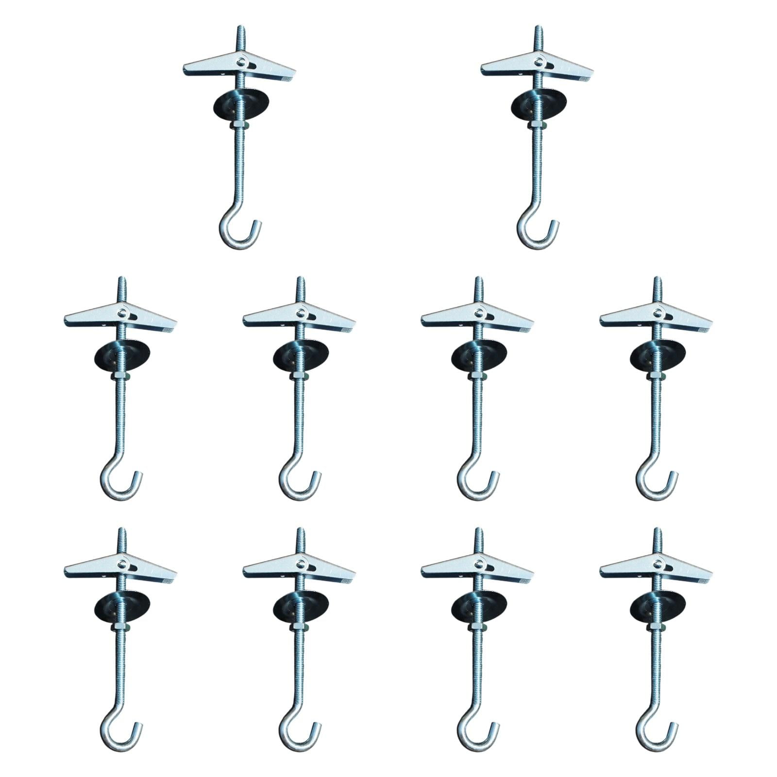 TISHITA 10 Pieces M5x9 cm Plasterboard Ceiling Hooks for Drywall Cavity ...