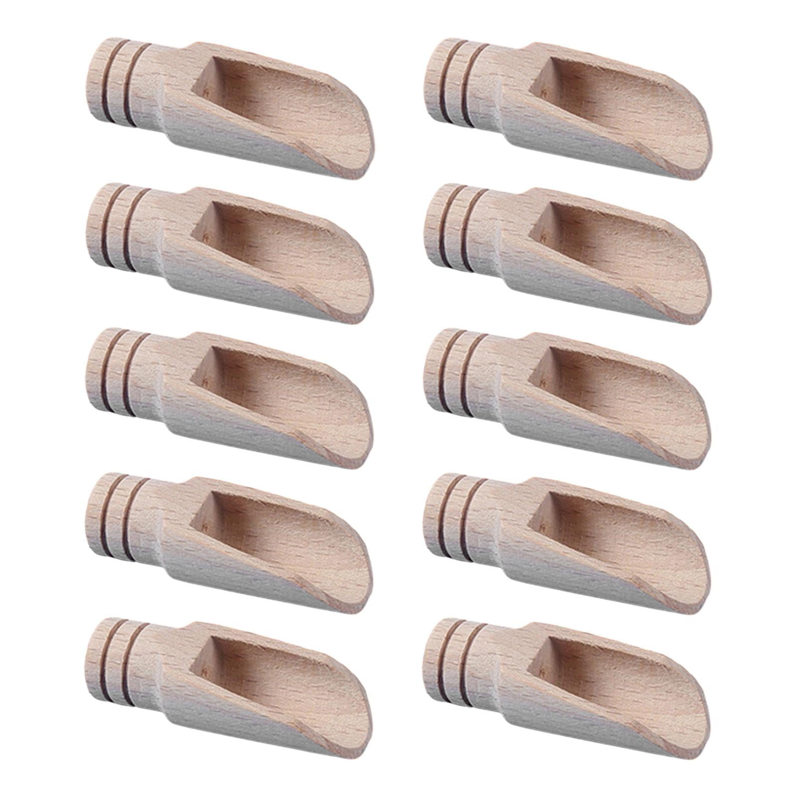 TISHITA 10x Mini Wooden Spoon Coffee Bean Spoon Outdoor Activities ...