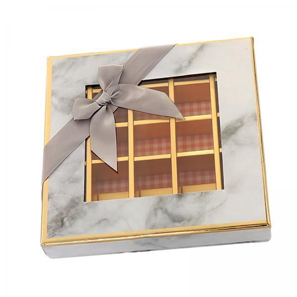 TISHITA 2-4pack Chocolate Display Box 9 Grids Trendy Candy Box for ...