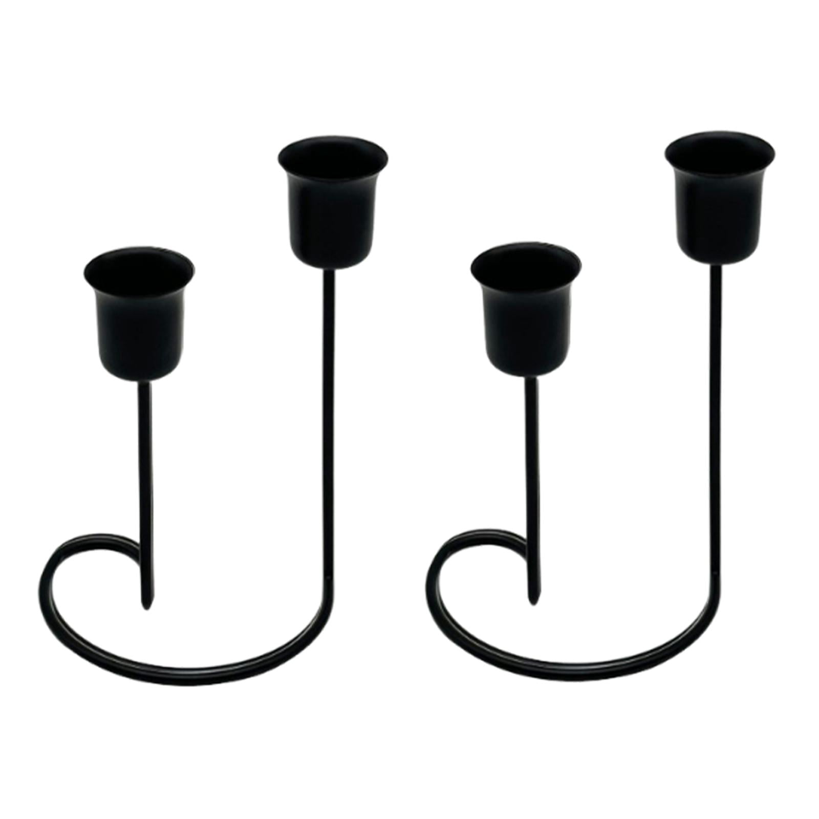 TISHITA 2 Pieces Candle Holders Candle Stands Half Heart Shaped Base ...