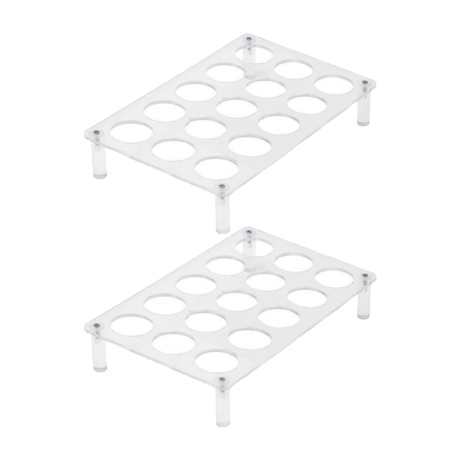 TISHITA 2 Pieces Coffee Pod Organizer Pod Tray Cupcake Cone Rack 15 ...