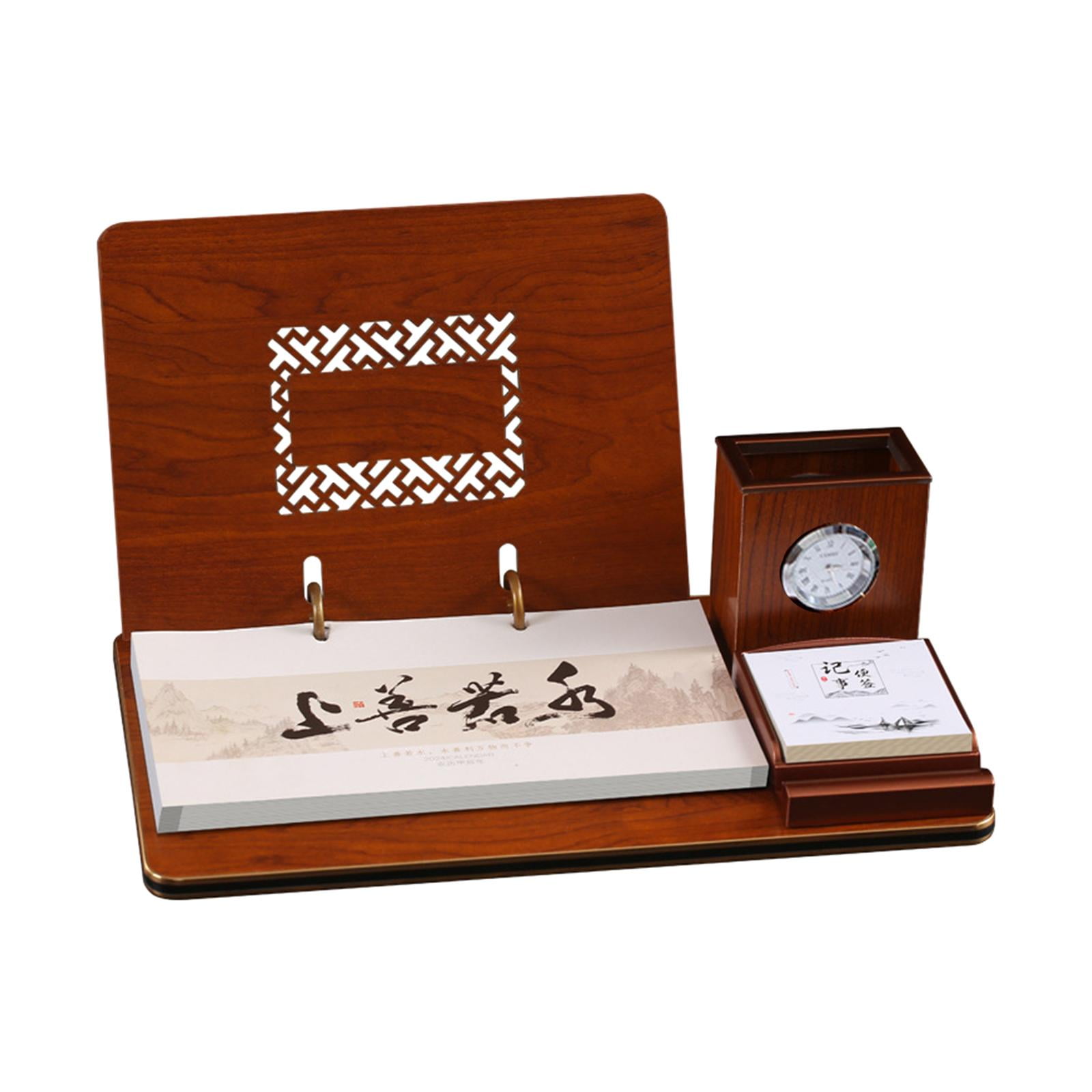 TISHITA 2024 Desk Calendar, January 2024 - December 2024, with Pen ...