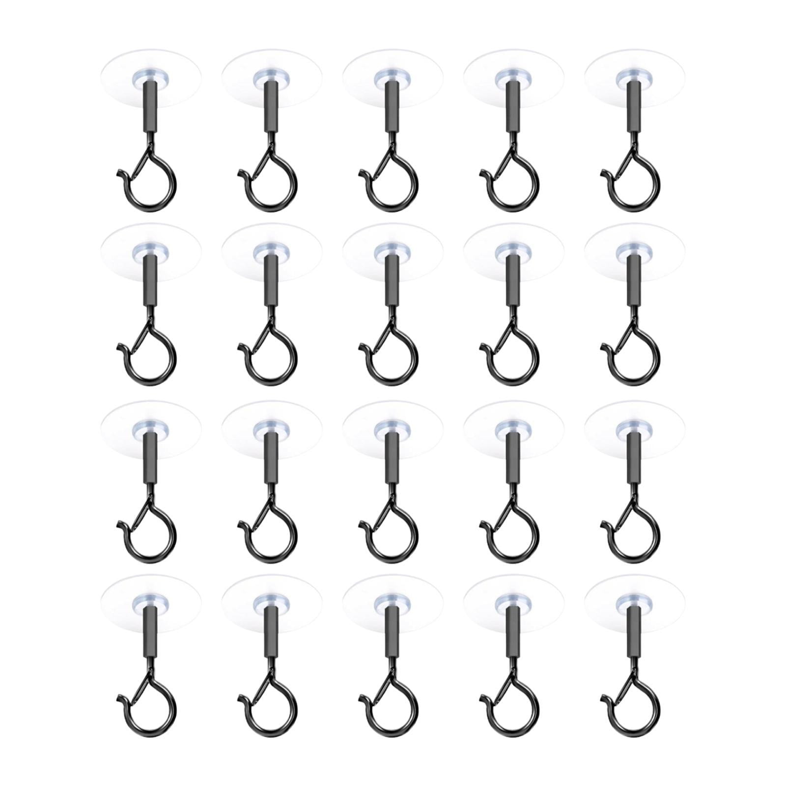TISHITA 20Pcs Sticky Ceiling Hooks Sticky Hooks for Hanging Removable ...