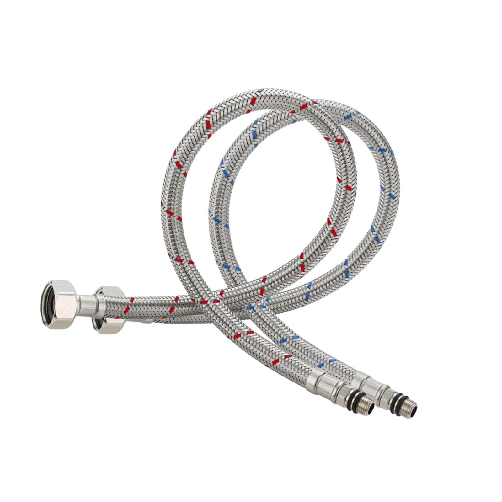 TISHITA 2Pcs 60cm Long Bathroom Kitchen Faucet Connector Braided ...