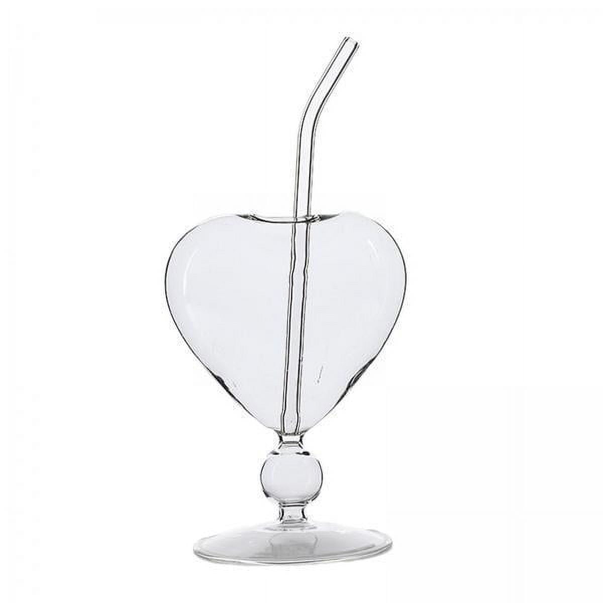 TISHITA 2x 10oz Glass Water Bottle Cartoon Heart Shaped Heart Beer ...