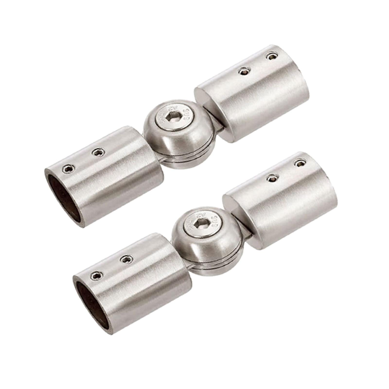 TISHITA 2x Curtain Rod Corner Connector Adjustable Angle for Bay Window ...