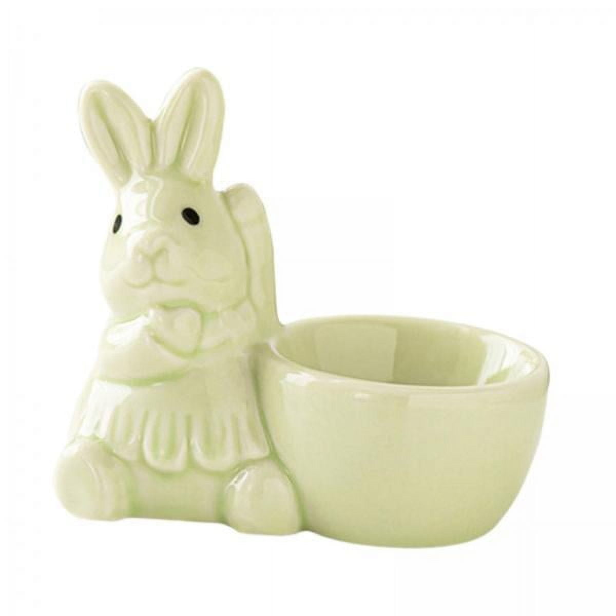 TISHITA 2xCeramic Egg Cup Display Bunny Egg Stand for Soft Boiled Egg ...